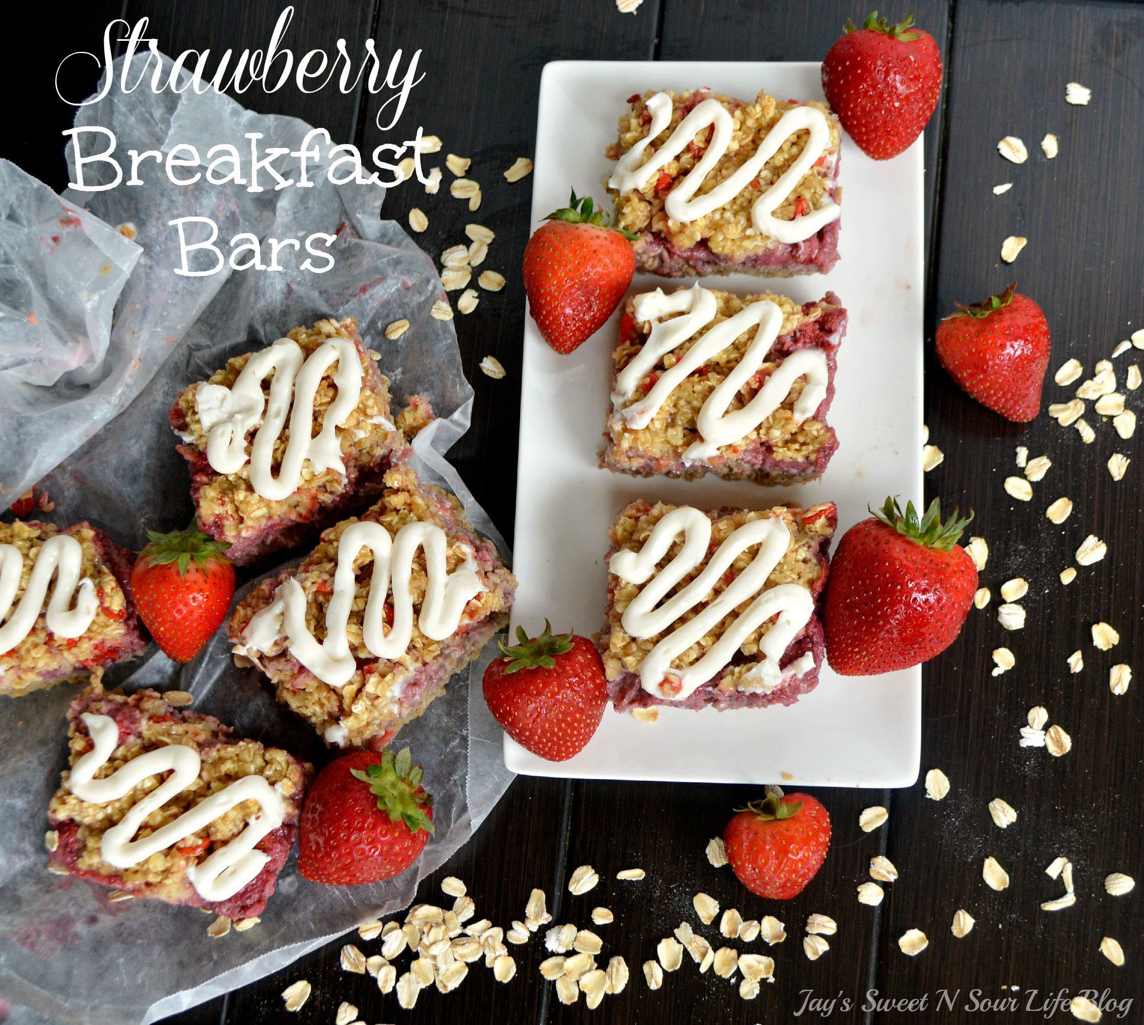 Strawberry Breakfast Bars - Back To School Fuel - Life With Jay Simms